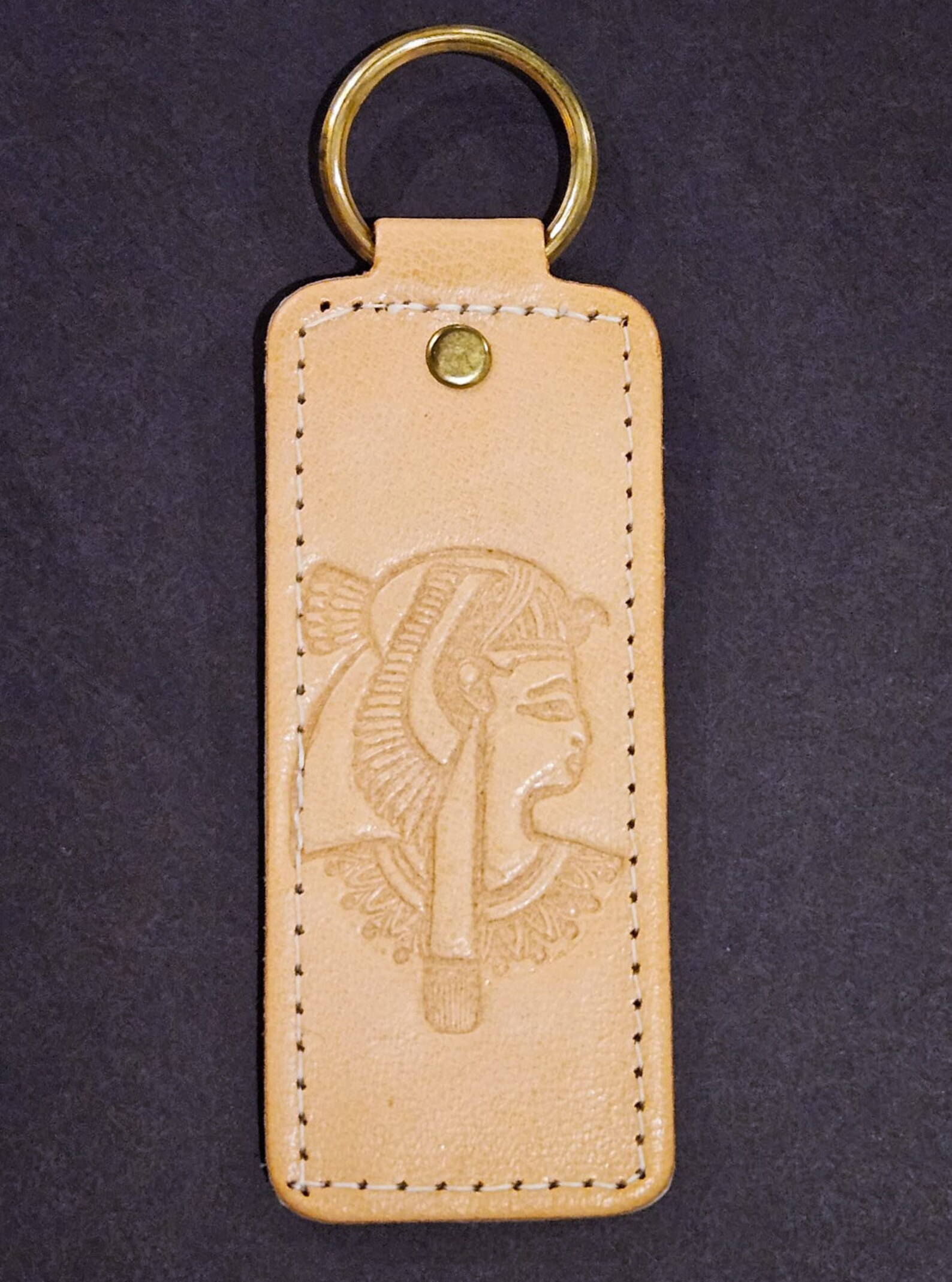 Egyptian Artisans - Natural Leather Ancient Egyptian Keychains - Etsy