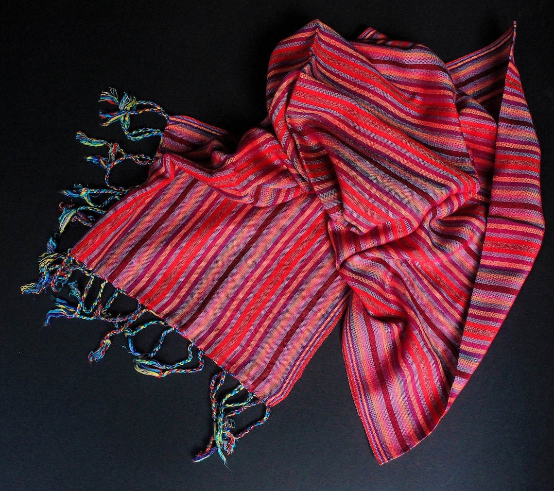 Egyptian Artisans Colorful Cotton Scarves - Etsy
