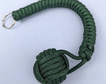 Paracord Ball Bearing Keychain - Etsy