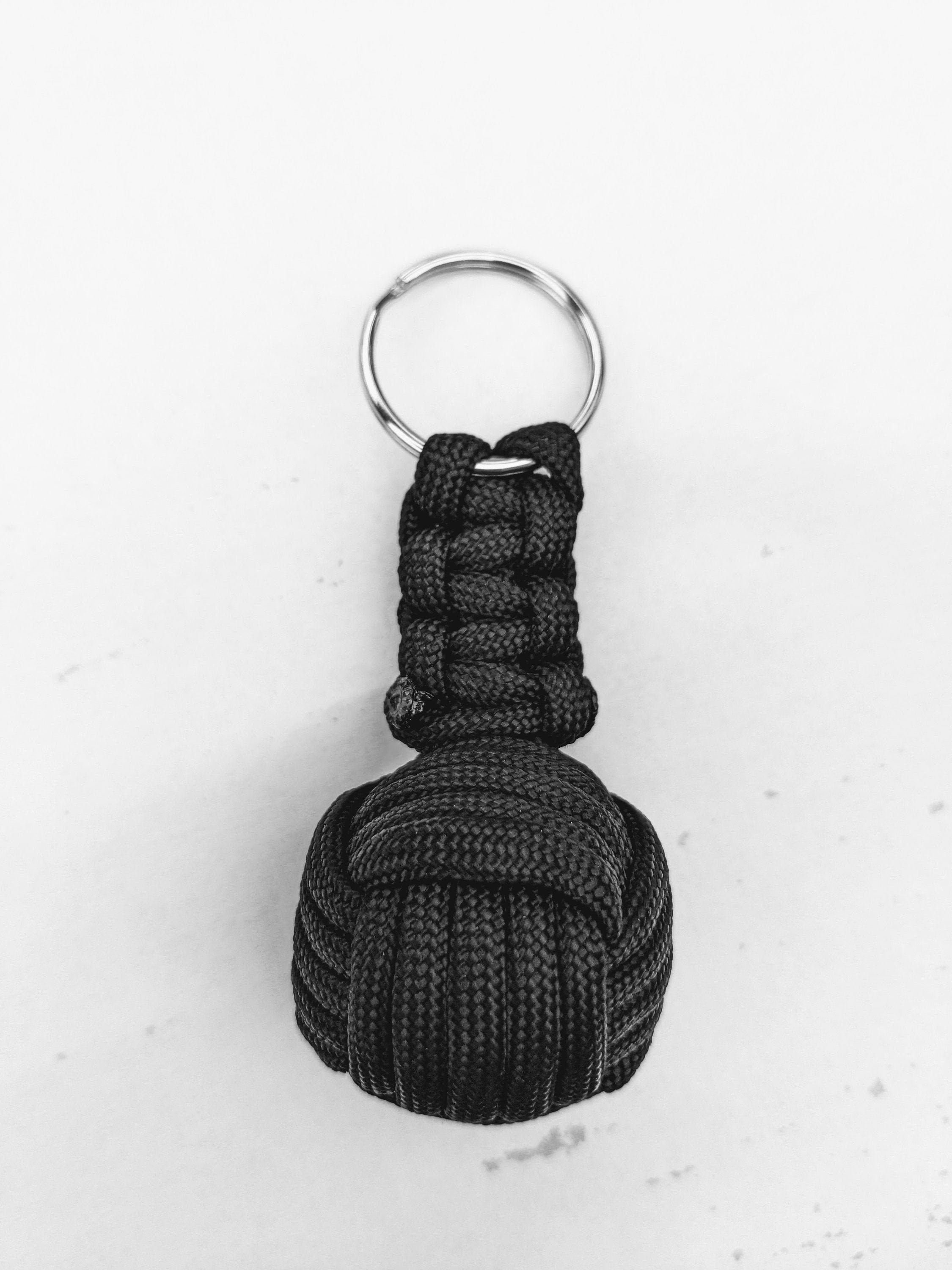 Short Customizable Monkey's Fist Paracord Lanyard Keychain | Etsy