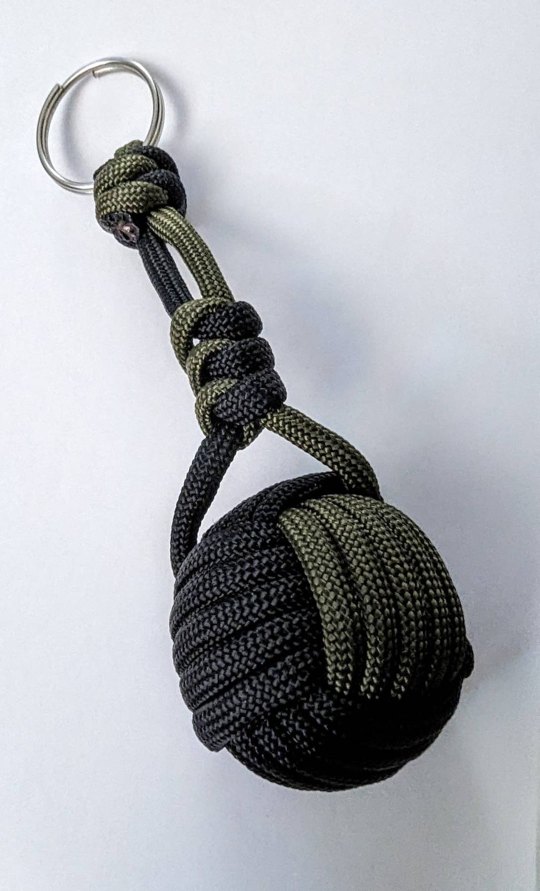 Unique Two Color Monkeys Fist Paracord Keychain - Customizable - Etsy