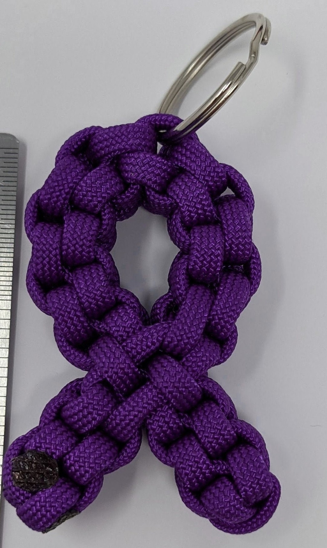 Ribbon Keychain - Dementia Awareness - 550 Paracord, Handcrafted ...
