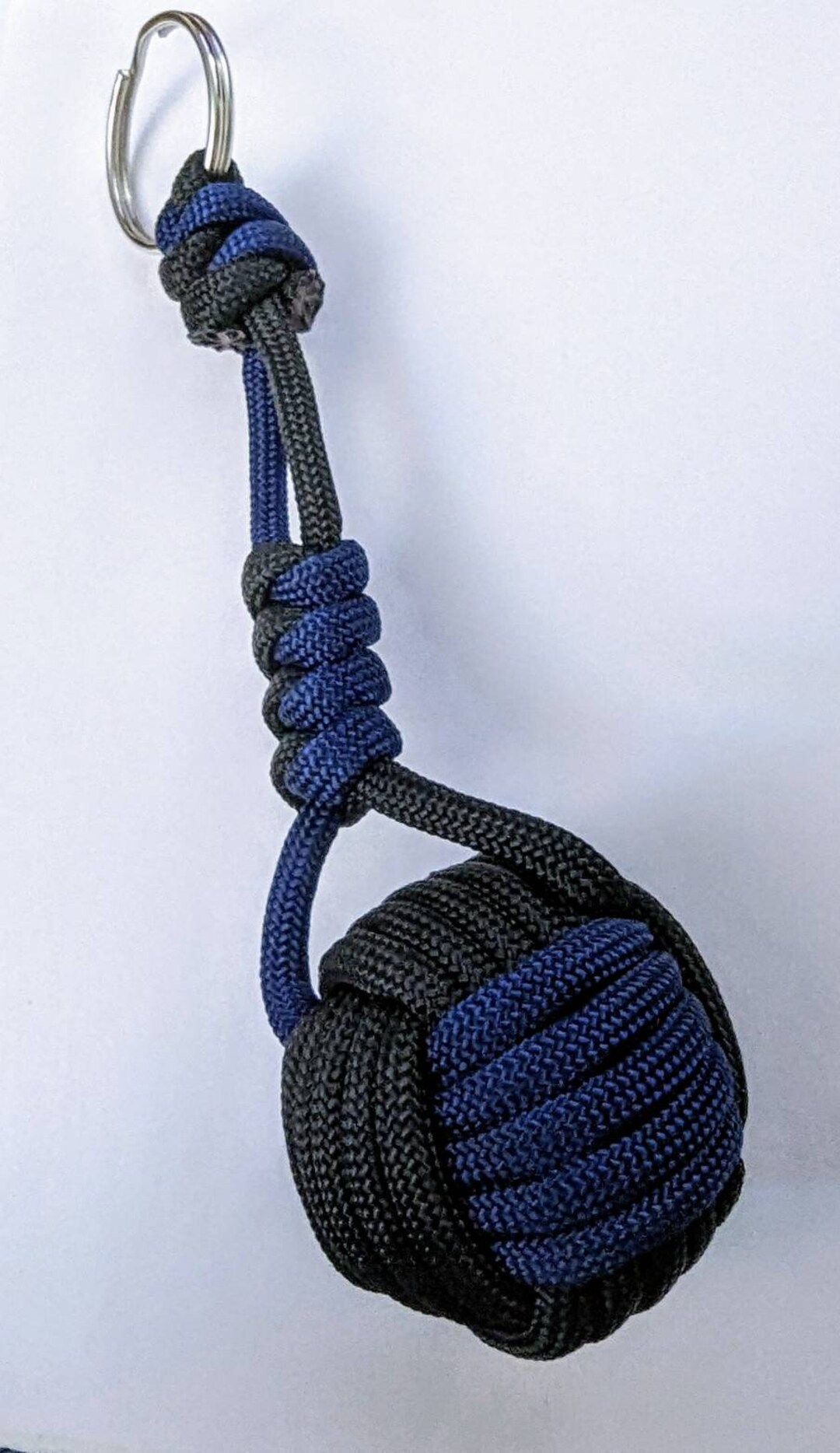 Unique Two Color Monkeys Fist Paracord Keychain - Customizable - Etsy