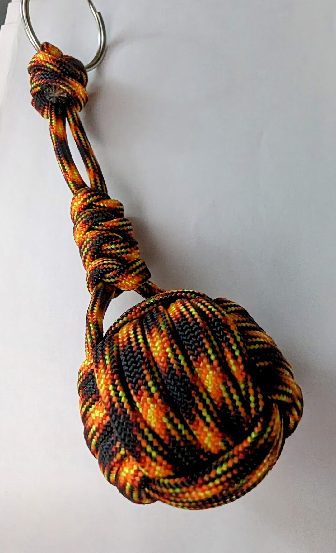 Custom Monkey Fist Paracord Keychain - Snake Knot Design - Etsy