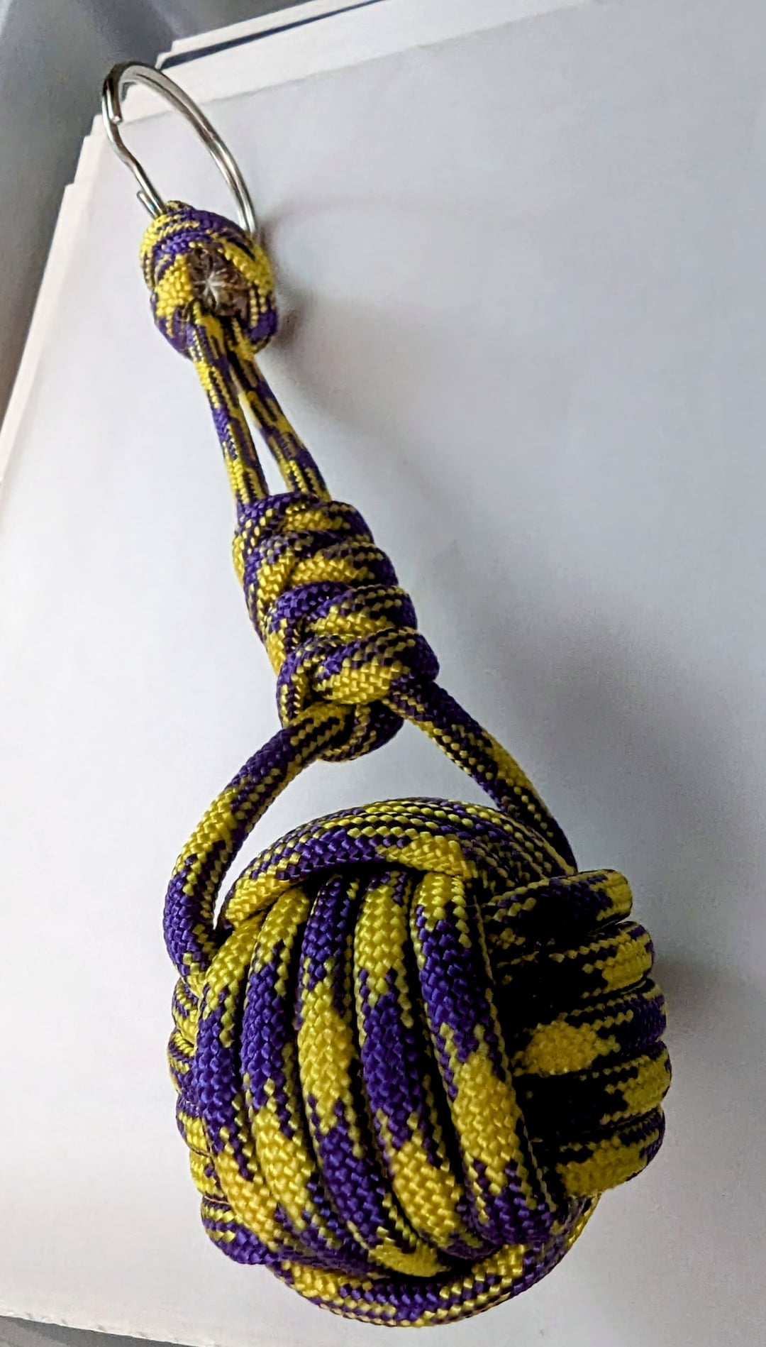 Custom Monkey Fist Paracord Keychain Snake Knot Design - Etsy