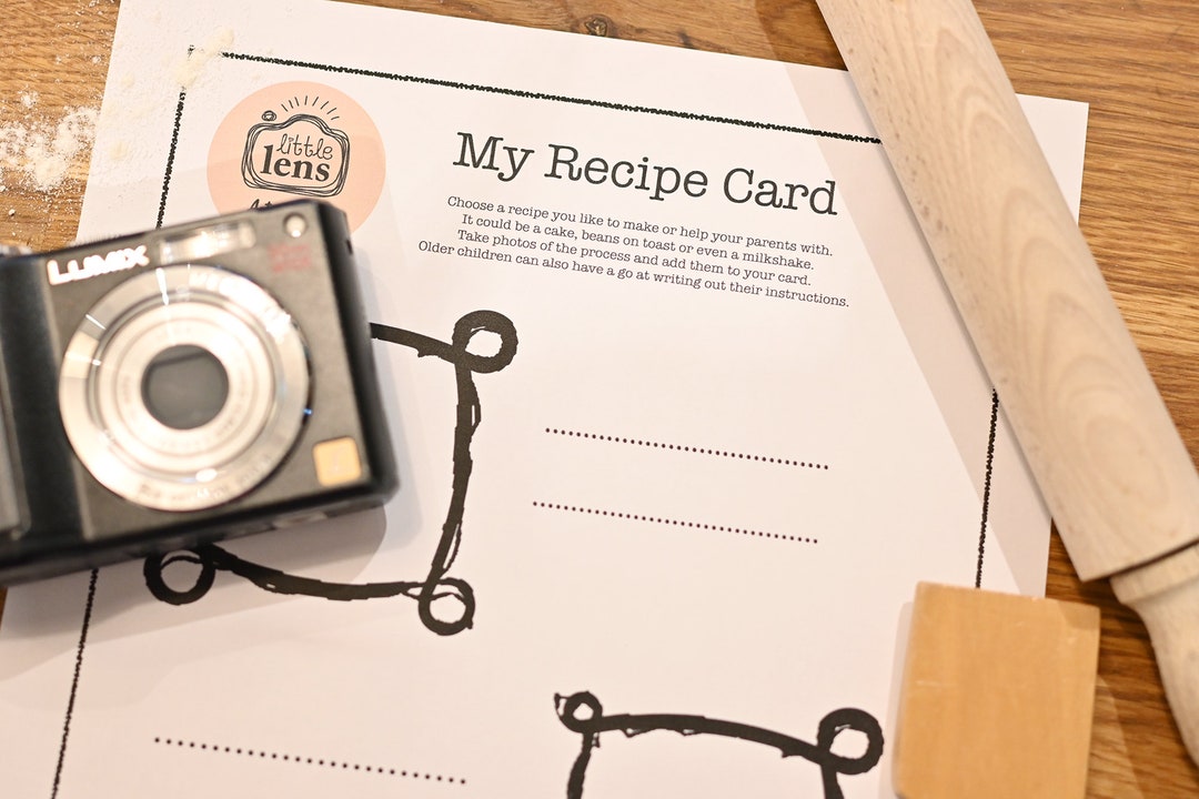 Childrens Printable Photo Recipe Card Preschooler Keystage One Fun ...
