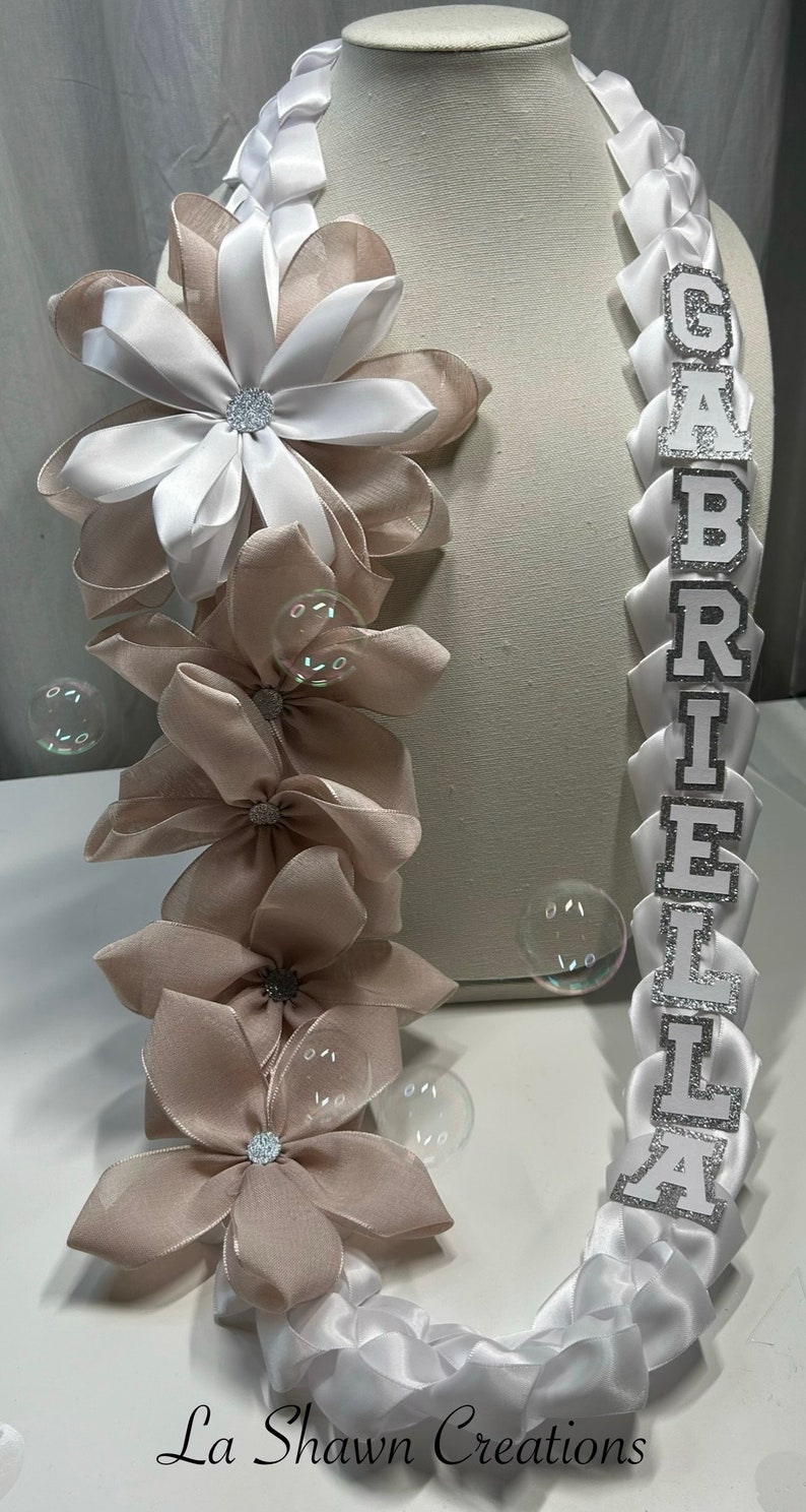 Handmade Satin Lei With Flowers – Graduation & Special Events - Etsy