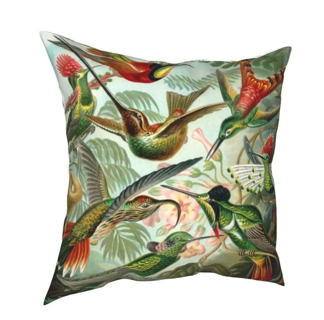 Hummingbirds Cushion Cover Bird Colorful Pillow Cover for Sofa - Etsy
