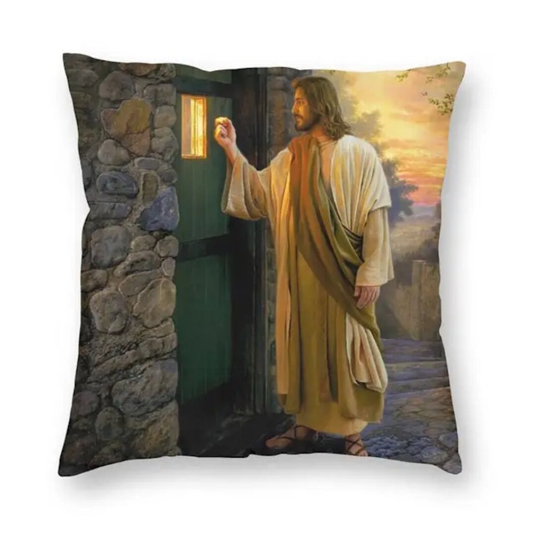 Jesus Christ Pillow Cover Christian Catholic Throw Cushion - Etsy
