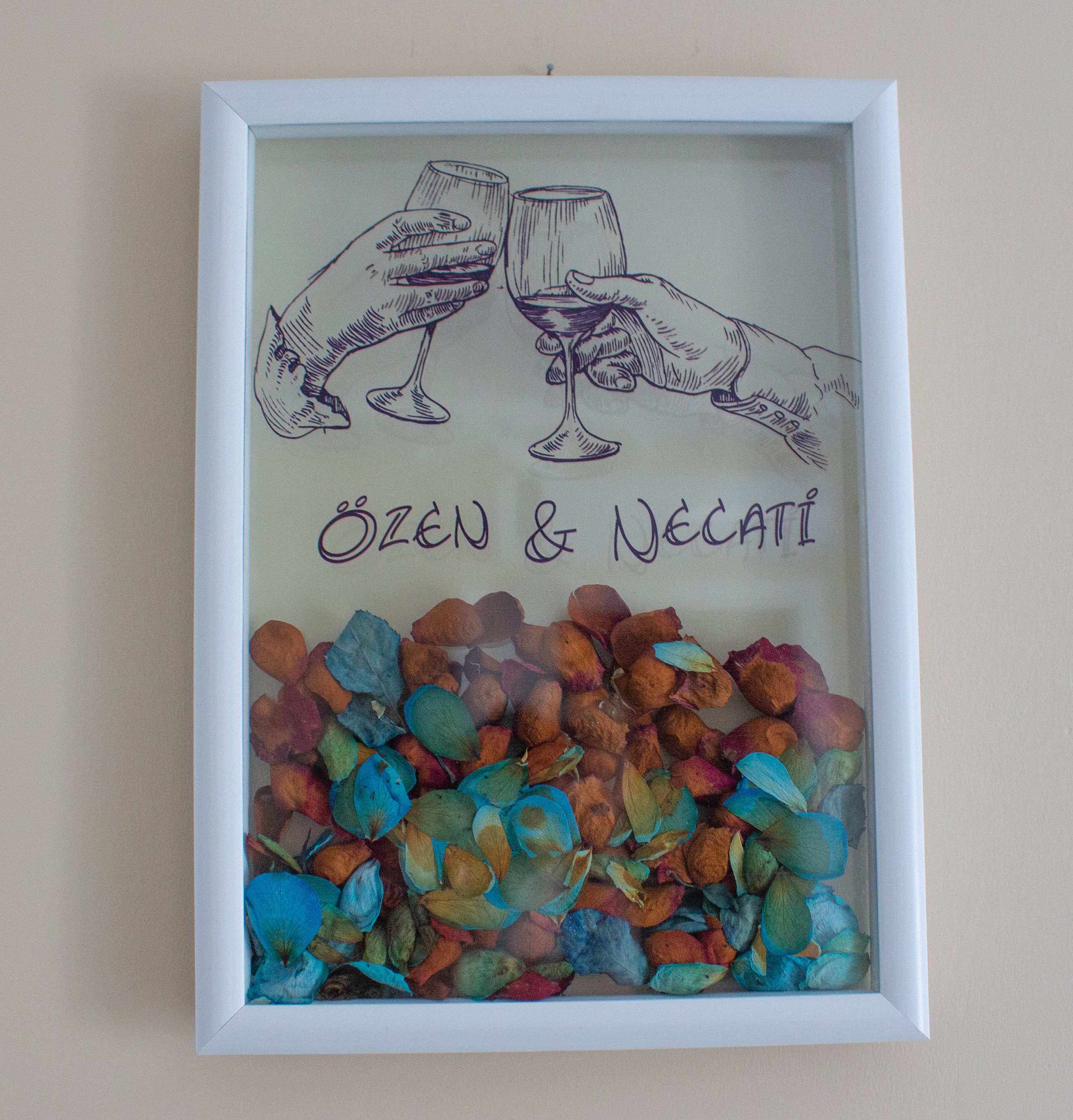 Transparent Glass Frame Personalized Custom Glass Wood Frame - Etsy