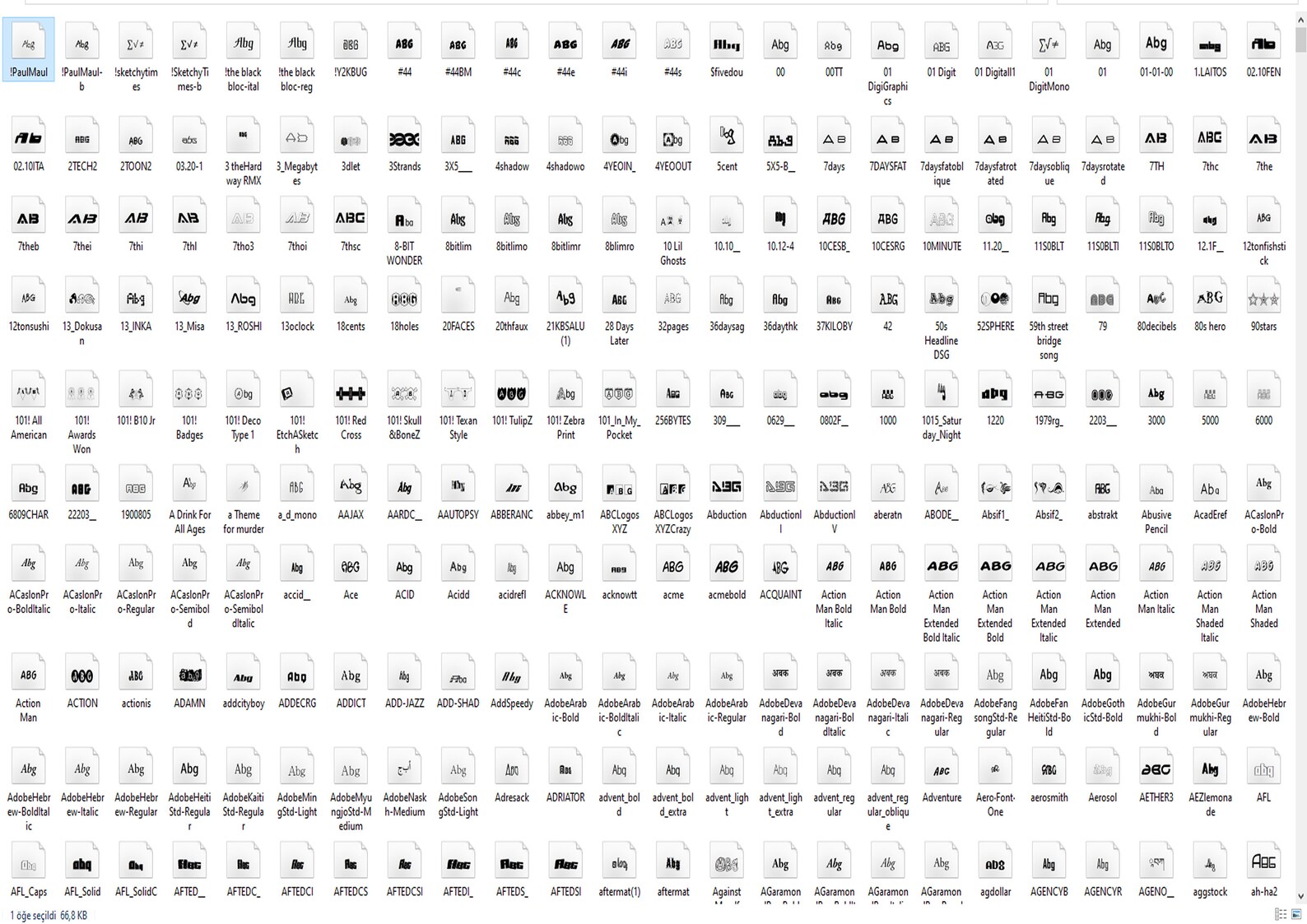 130000 Fonts for Word, Excel, Photoshop, Corel Font Bundle, Cricut ...