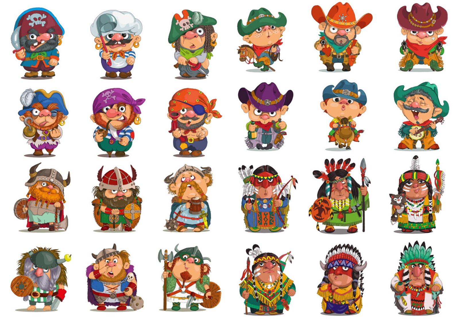 60 Funny Little People Vector SVG PNG JPG Pdf Cdr Digital Download ...