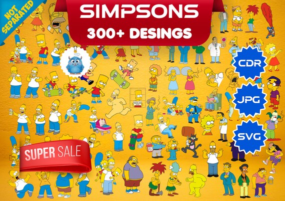 Los Simpson Vector Archivo Digital SVG Jpg CDR Bart Lisa | Etsy México
