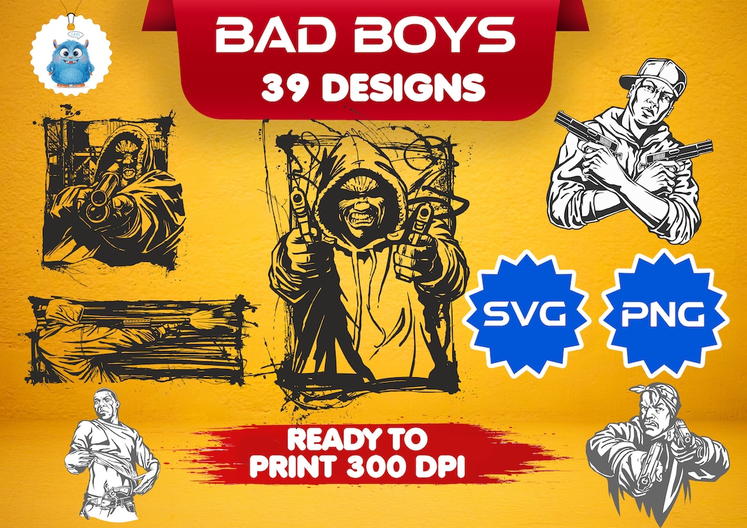 Bad Bunny Bundle Svg, Bad Boy PNG, Bad Bunny Pack Svg, , Silhouette ...