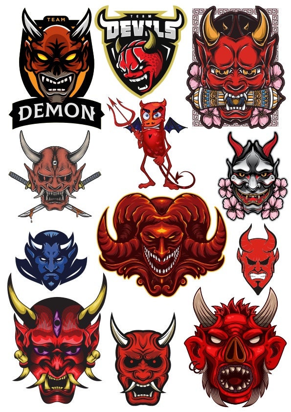 Devil Svg Devil Face 250 Devil and Angel Girls Svg Vector Graphic ...