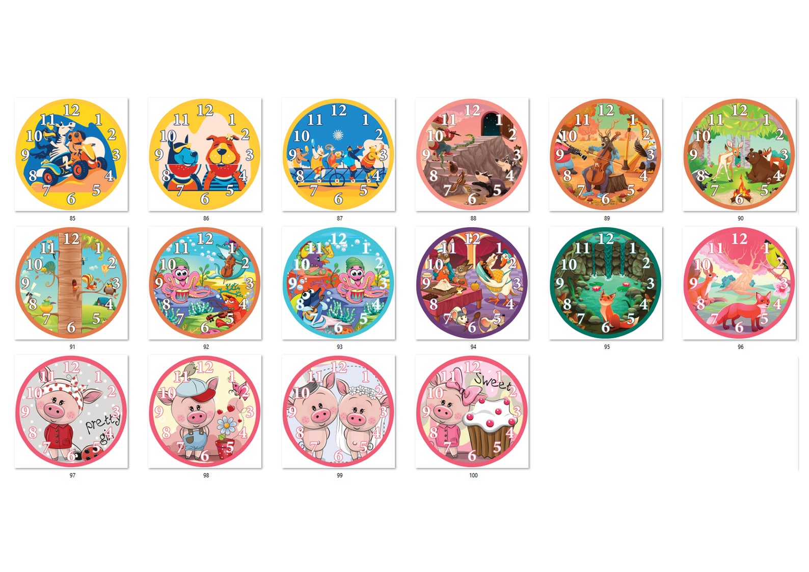 100 Clock Face Big Png (part 3) File, Clock Face Template Vector ...