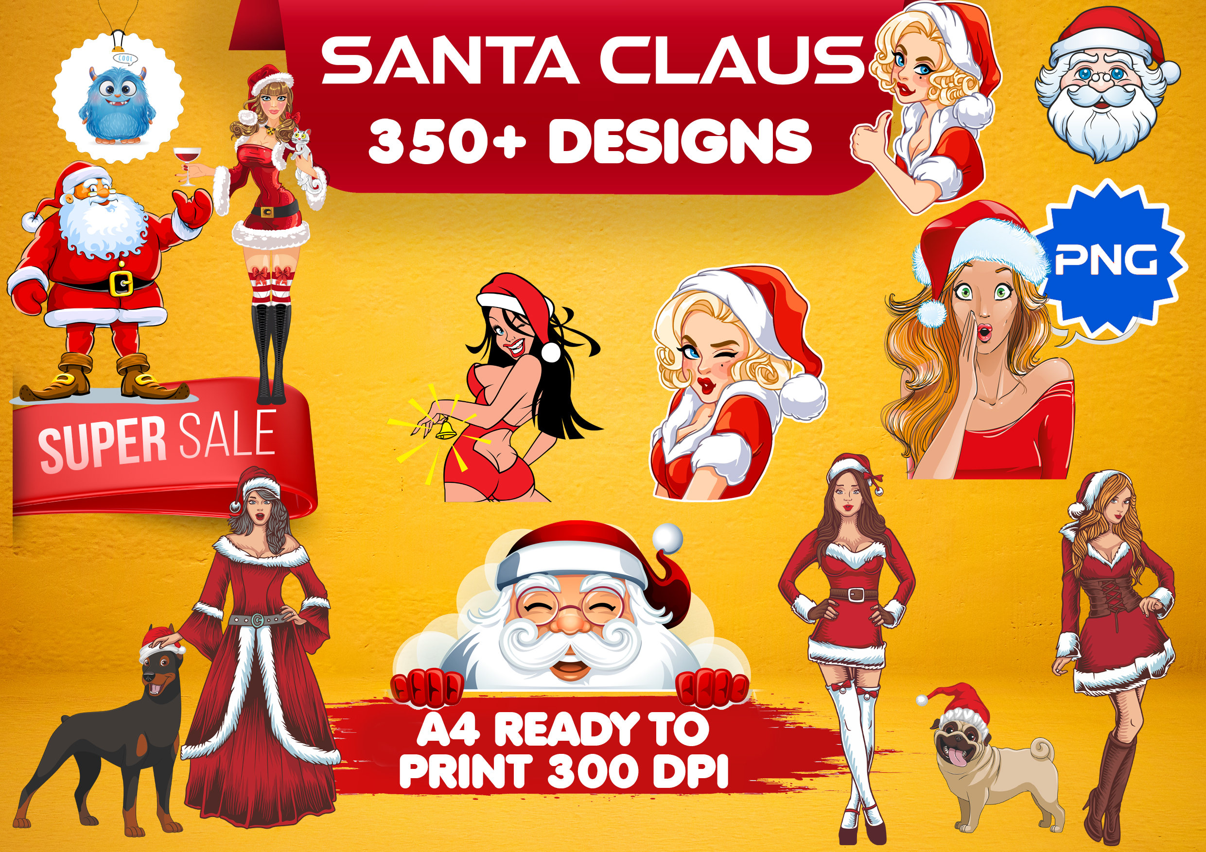 Christmas Png, Santa Png, Santa Head Png, Santa Png Cut File, Santa Png ...