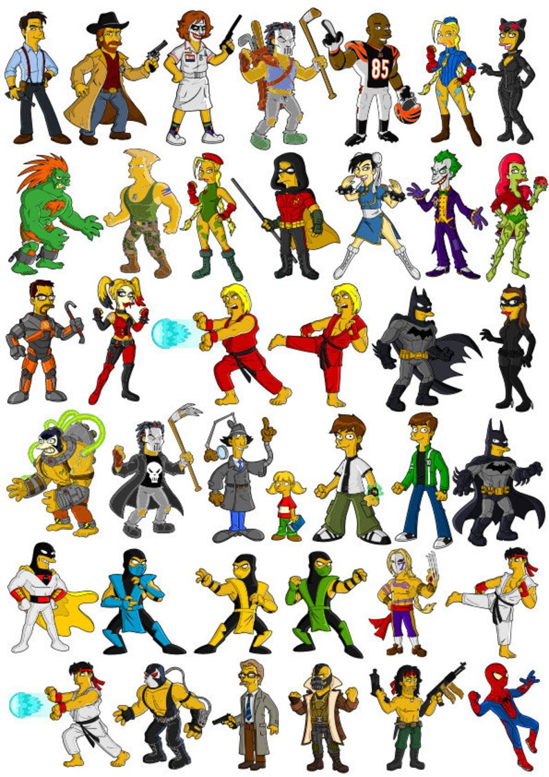 Los Simpson Vector Archivo Digital SVG Jpg CDR Bart Lisa | Etsy México