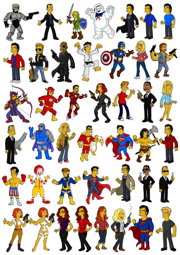Los Simpson Vector Archivo Digital SVG Jpg CDR Bart Lisa | Etsy México