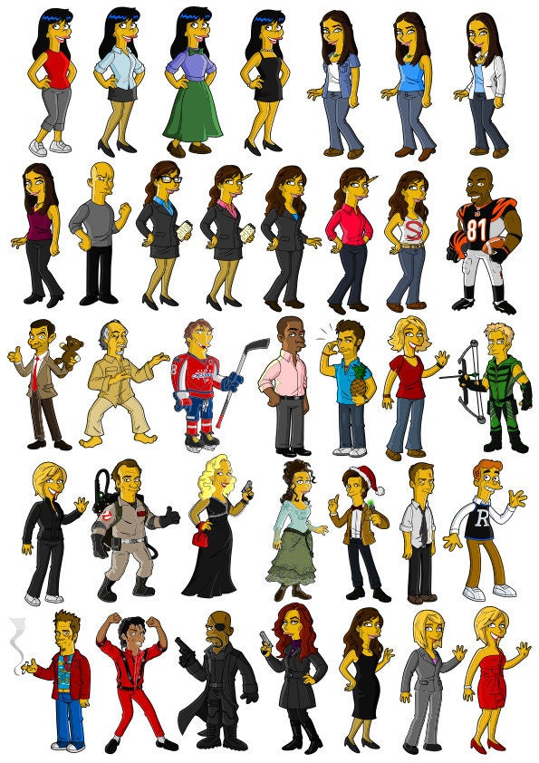 Los Simpson Vector Archivo Digital SVG Jpg CDR Bart Lisa | Etsy México