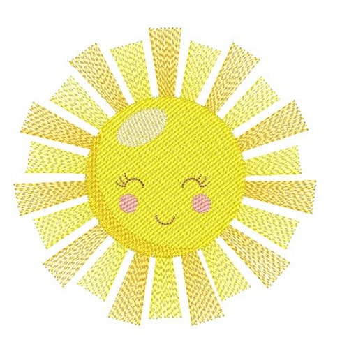 Gold Sun Embroidery Machine Designs Instant Digital Download - Etsy
