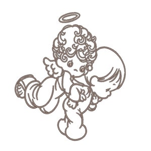 Little Angels Embroidery Design, Instant Download - Etsy