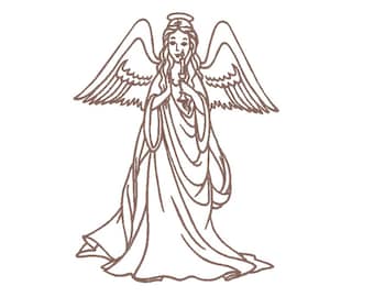 Little Angel Embroidery Design Instant Download | Etsy