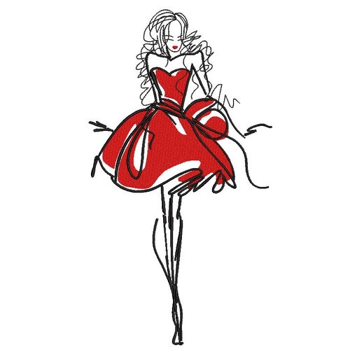 African Woman Machine Embroidery Design. African Tree. Instant - Etsy