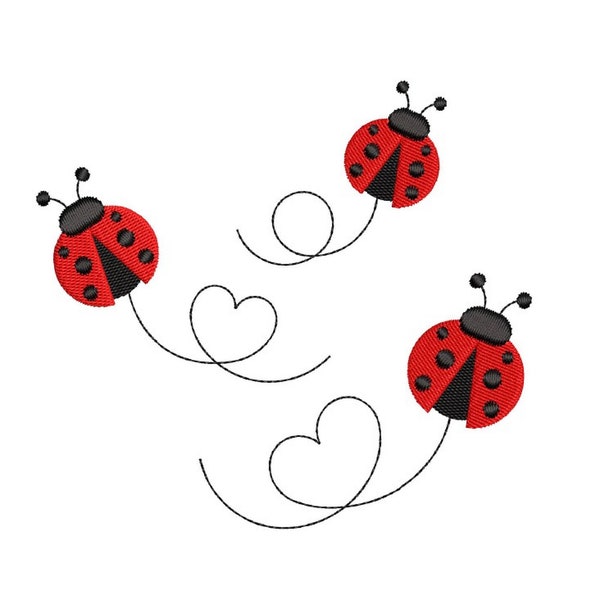 Ladybug Embroidery Design - Etsy