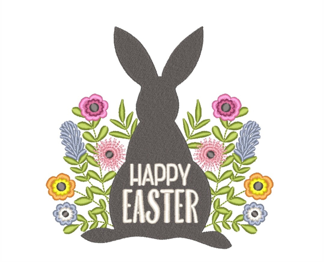 Happy Easter Embroidery Design - Etsy