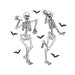 Dancing Skeletons Embroidery Design, Halloween Skeleton Embroidery ...