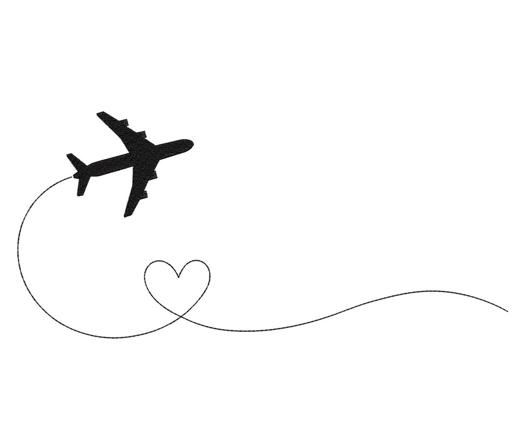 Airplane Embroidery Design, 5 Sizes - Etsy