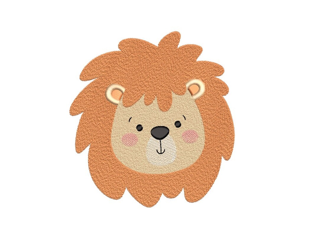 Cute Baby Lion Embroidery Design, 3 Sizes, Instant Download - Etsy
