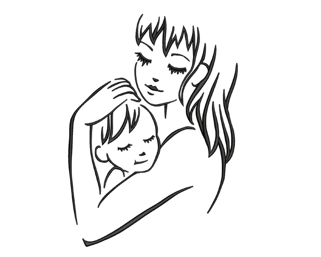 Mothers Day Embroidery Design, Mom Embroidery File, 5 Sizes, Instant ...