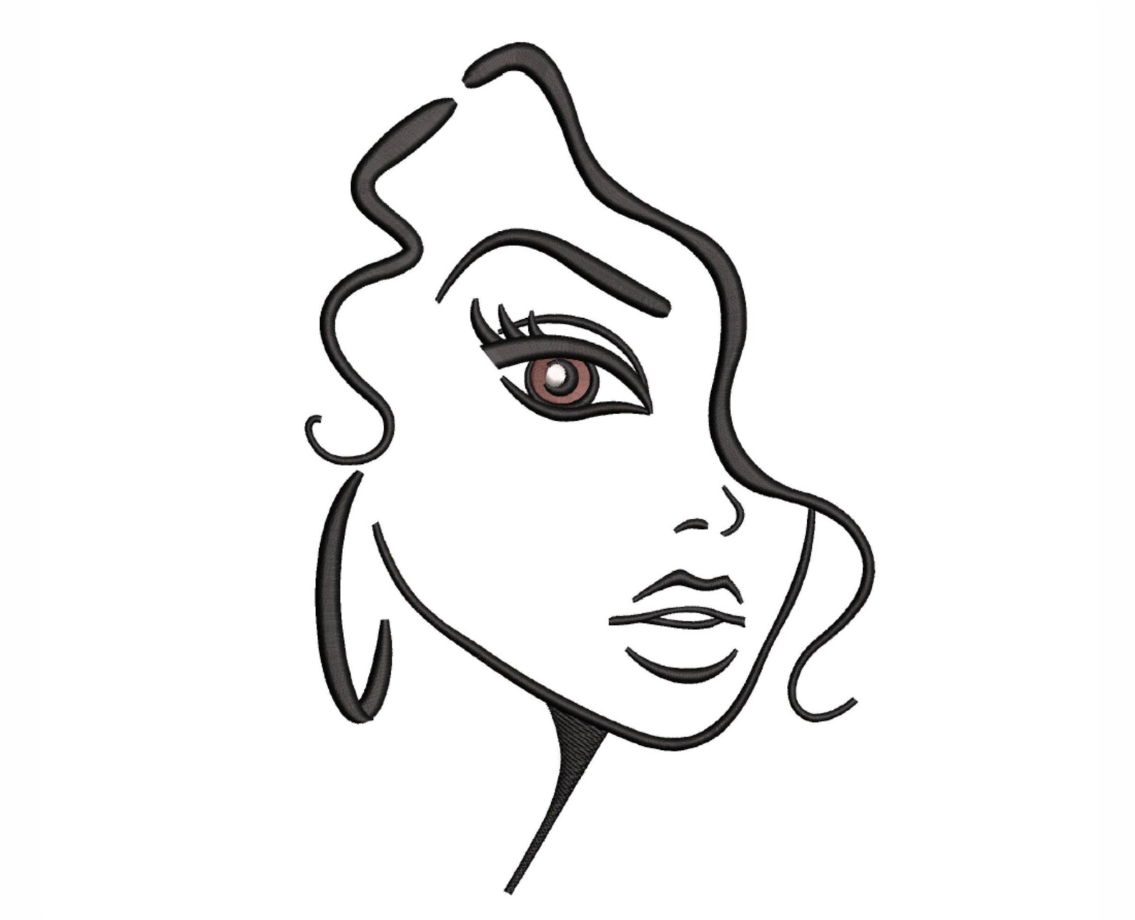 Woman Embroidery Design - Etsy