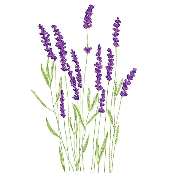 Lavender Embroidery - Etsy