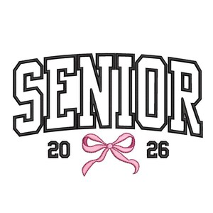 Senior 2026 Class off Graduation Embroidery Design, 4 Sizes, Instant ...