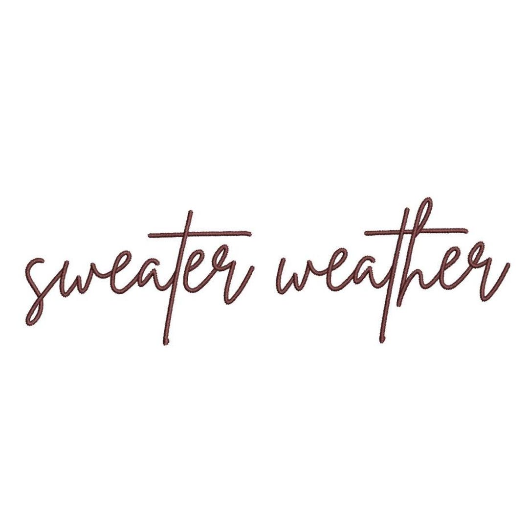 Sweater Weather Autumn & Winter Cozy Machine Embroidery Design for ...