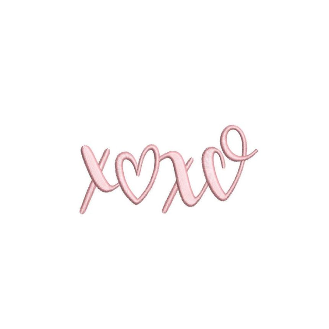 Xoxo Embroidery Design, Valentine's Day Embroidery File, 3 Sizes ...