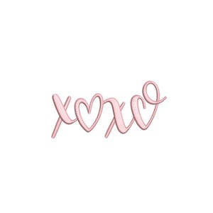 Xoxo Embroidery Design, Valentine's Day Embroidery File, 3 Sizes ...