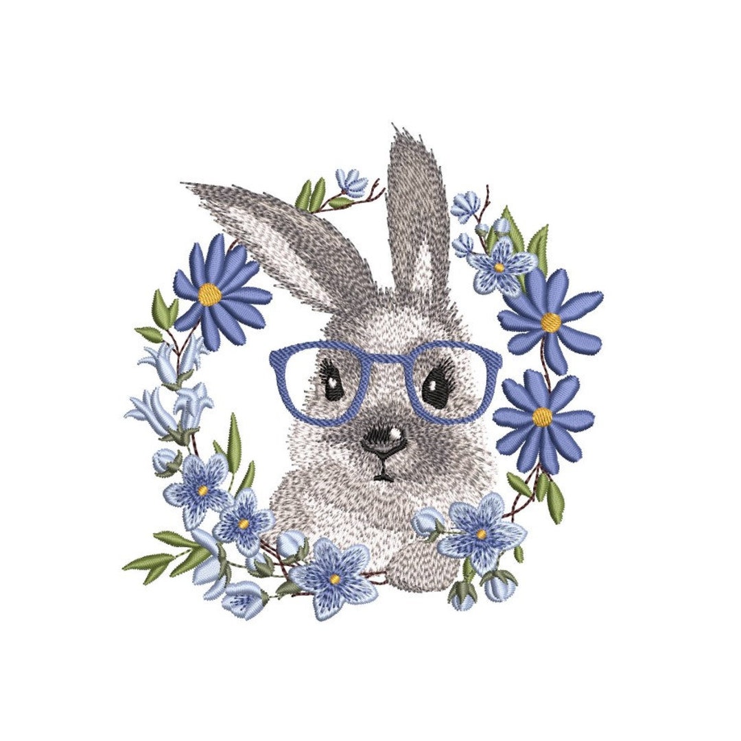 Easter Bunny Embroidery Design, 3 Sizes, Instant Download - Etsy