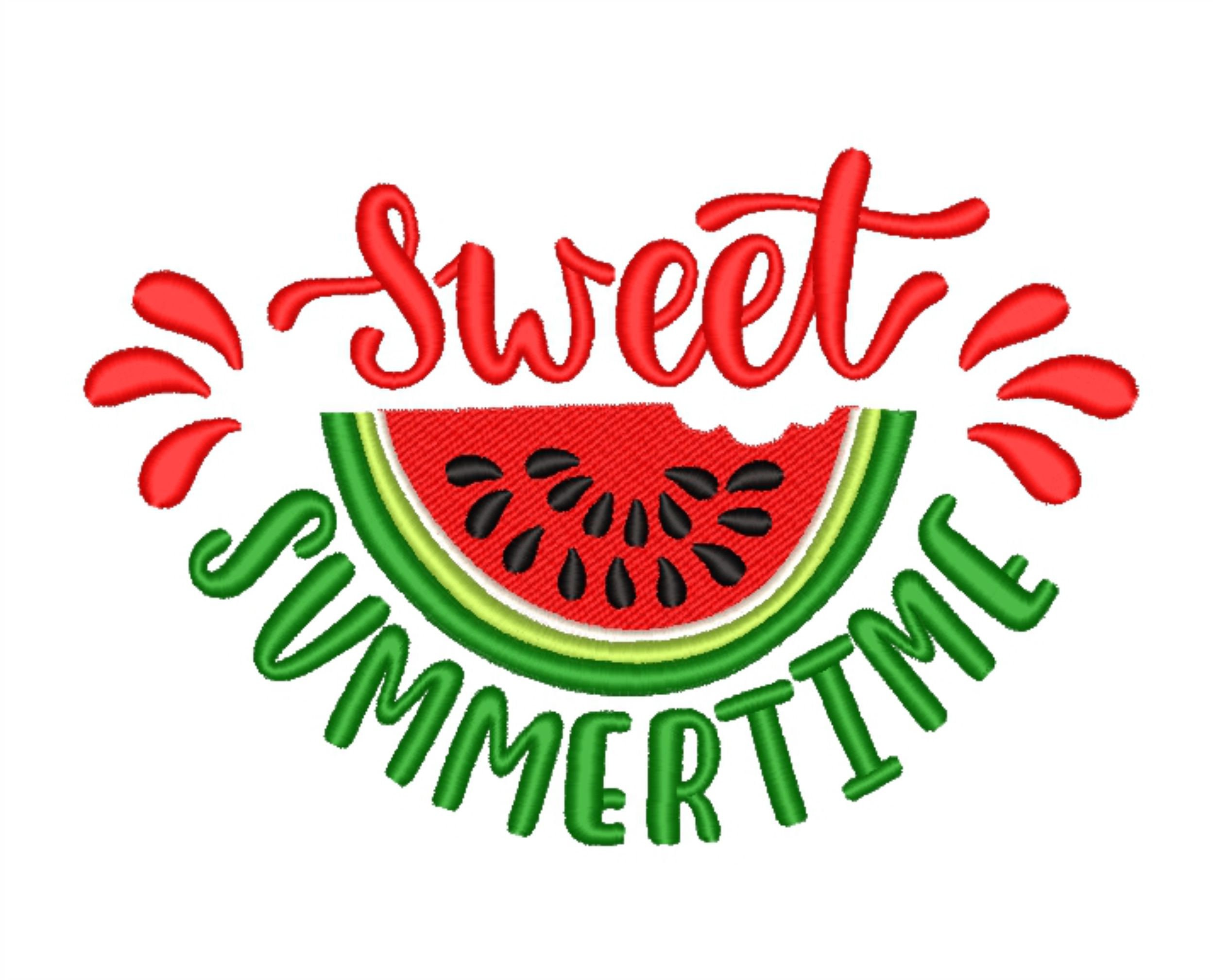 Sweet Summertime Embroidery Design - Etsy