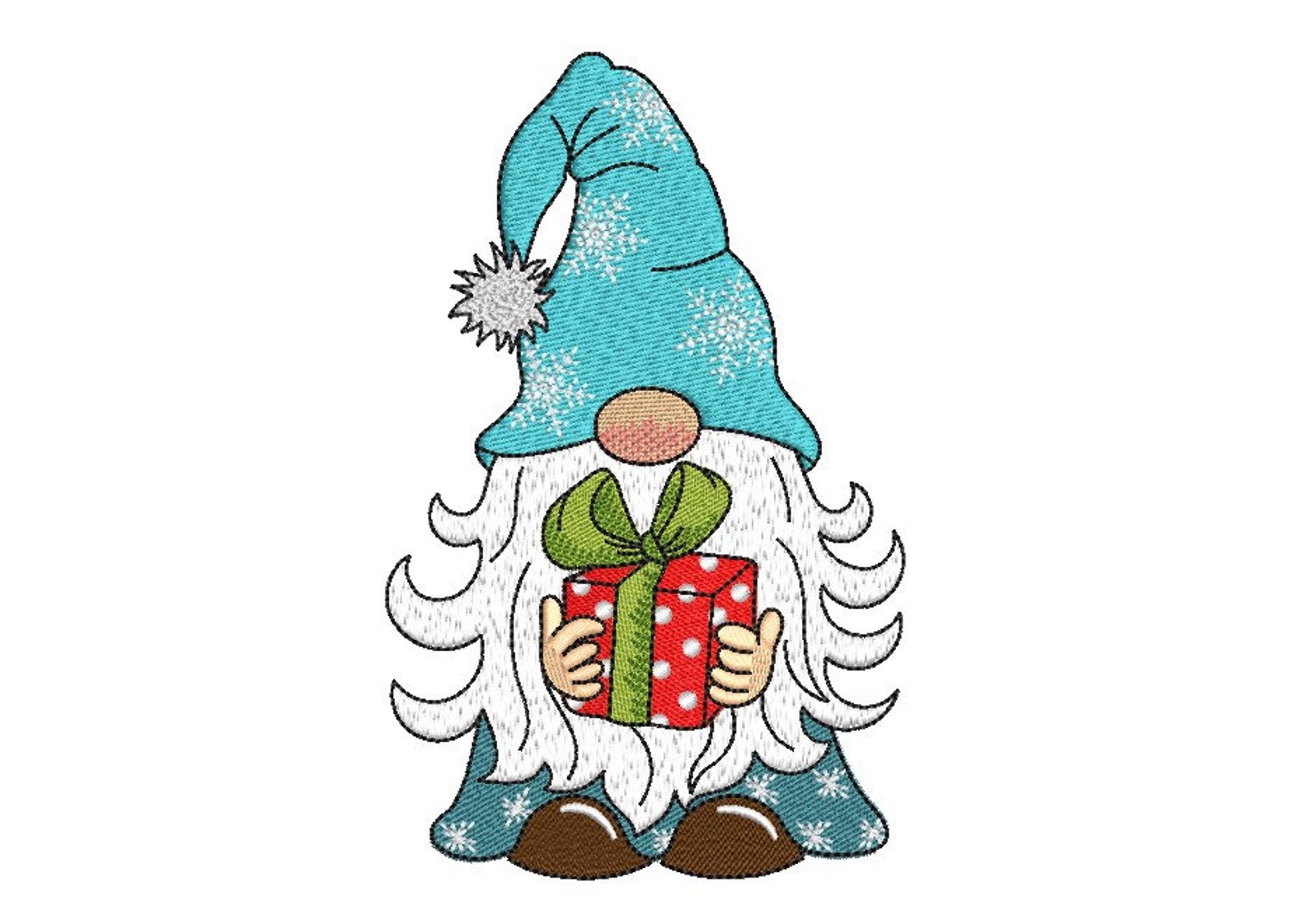 Gnome Embroidery Design, 3 Sizes, Instant Download - Etsy