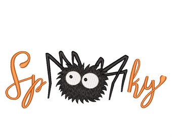 Spooky Embroidery Design Halloween Embroidery File | Etsy