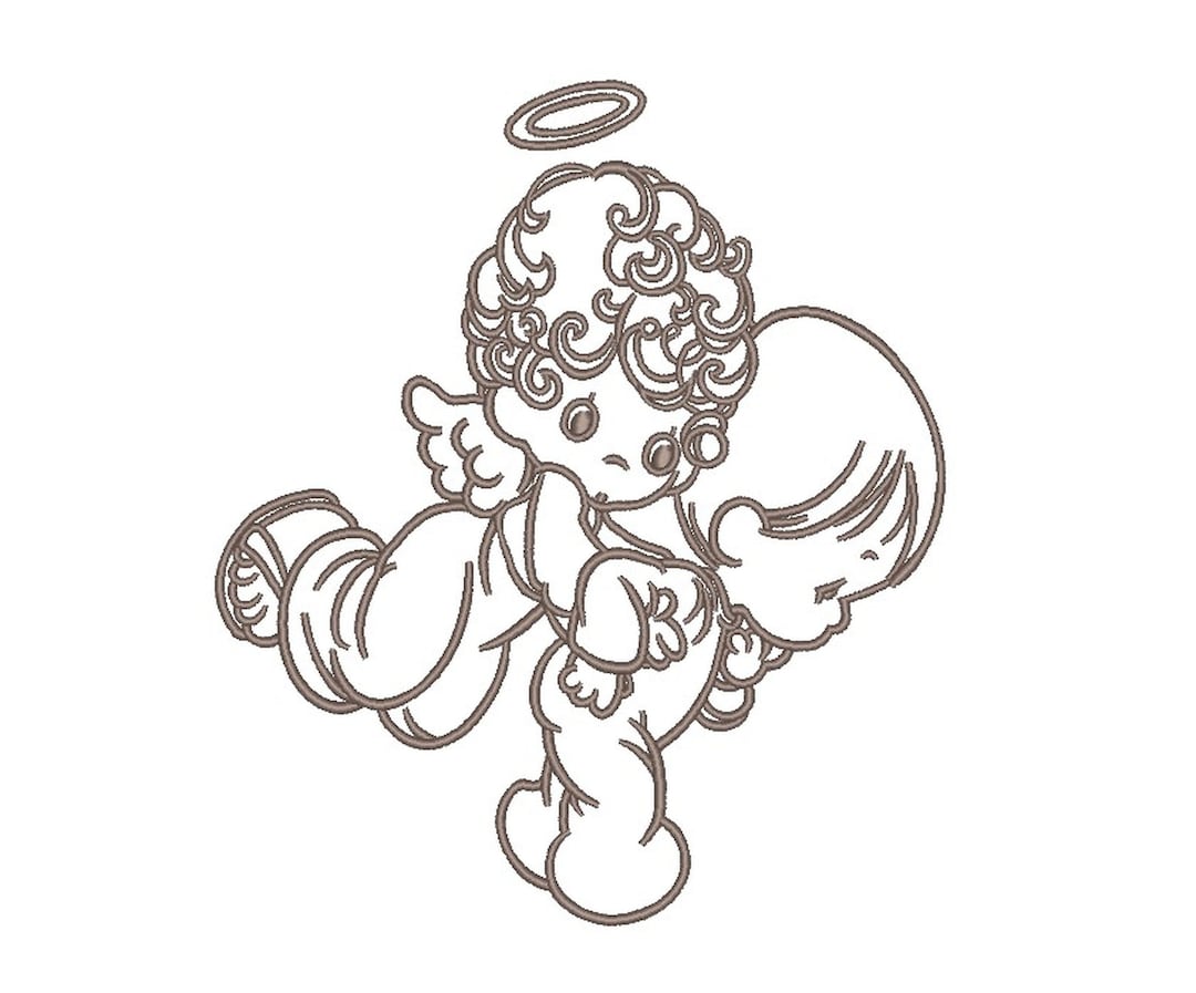 Little Angels Embroidery Design, Instant Download - Etsy