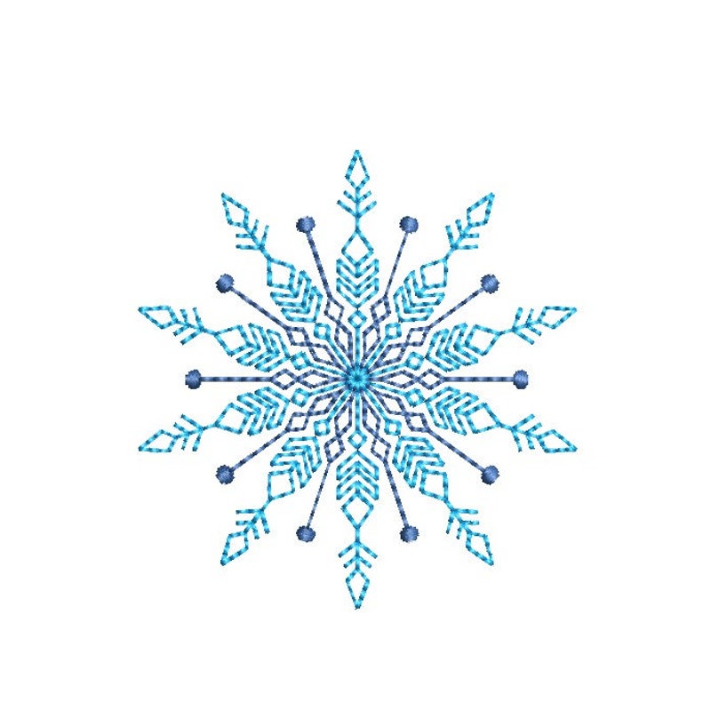 Snowflake Embroidery - Etsy