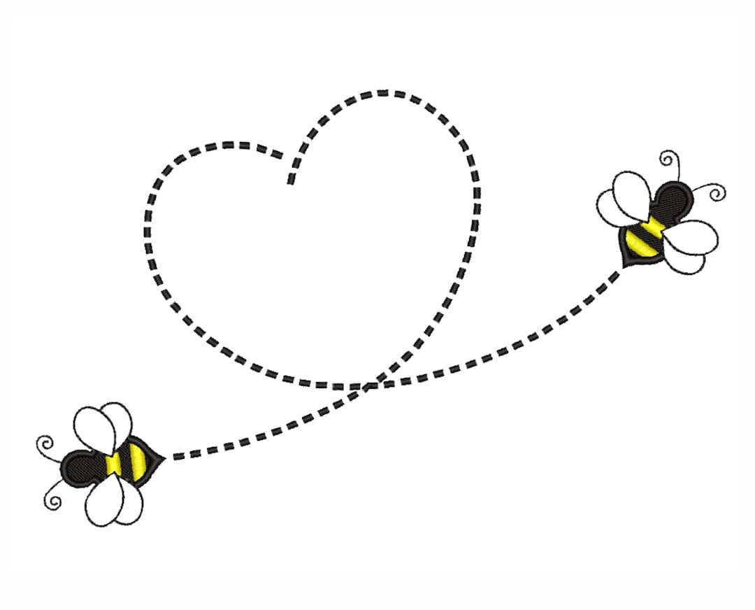 Bee Embroidery Design - Etsy