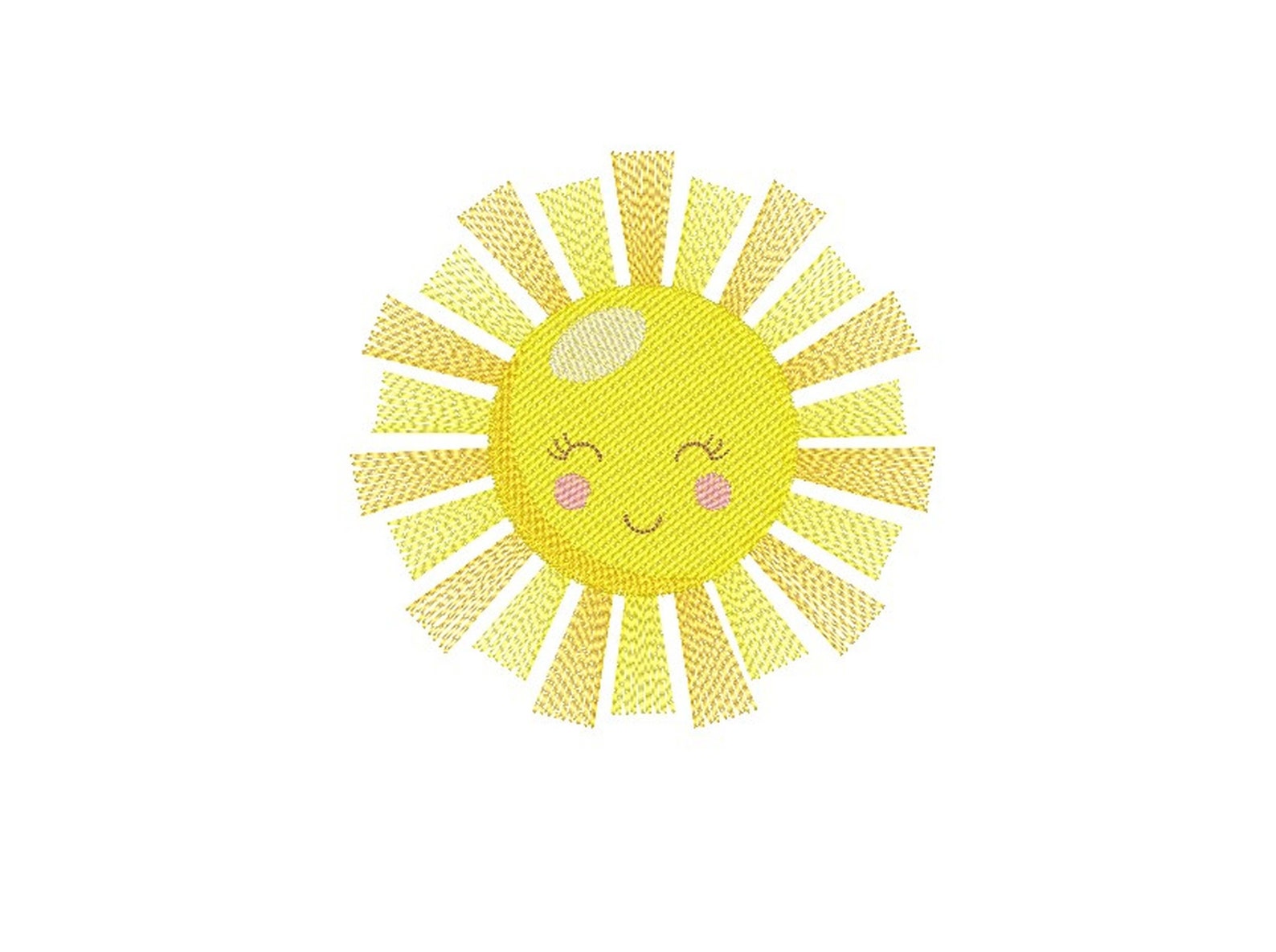 Sun Embroidery Design, 5 Sizes, Instant Download - Etsy