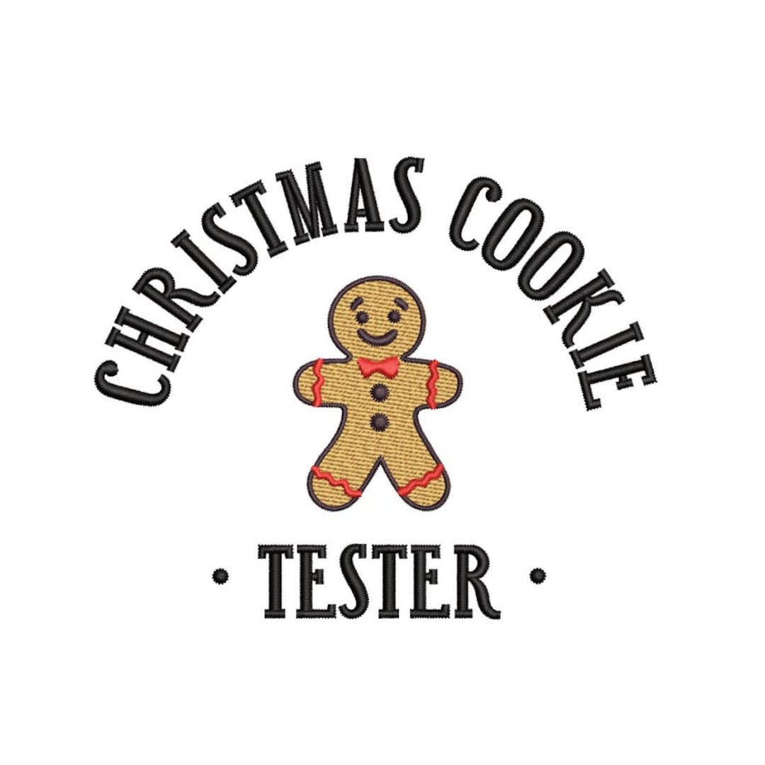 Christmas Cookie Embroidery Design, 4 Sizes, Instant Download - Etsy