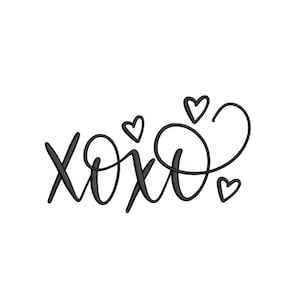 Xoxo Embroidery Design, 4 Sizes, Instant Download - Etsy